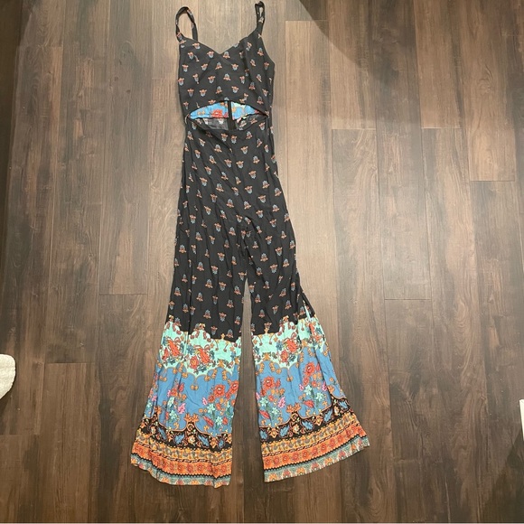 FARM Rio | Pants & Jumpsuits | Farm Rio Cutout Jumpsuit Xs | Poshmark